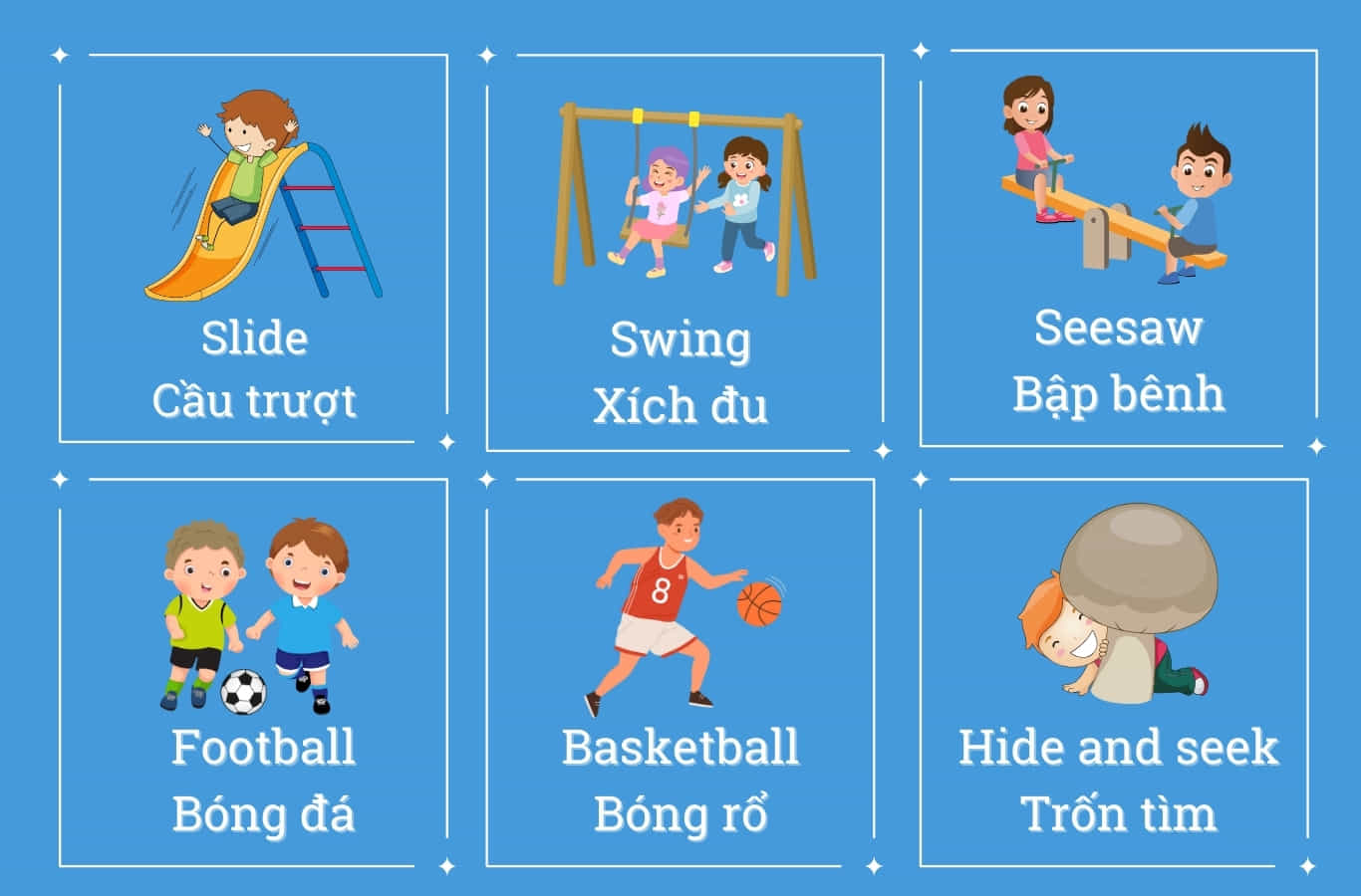 Tổng hợp từ vựng tiếng Anh lớp 2 đầy đủ cả năm học